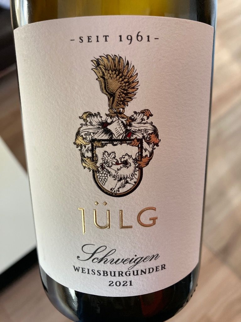2022 Weingut Jülg Weissburgunder Schweigen, Germany, Pfalz - CellarTracker