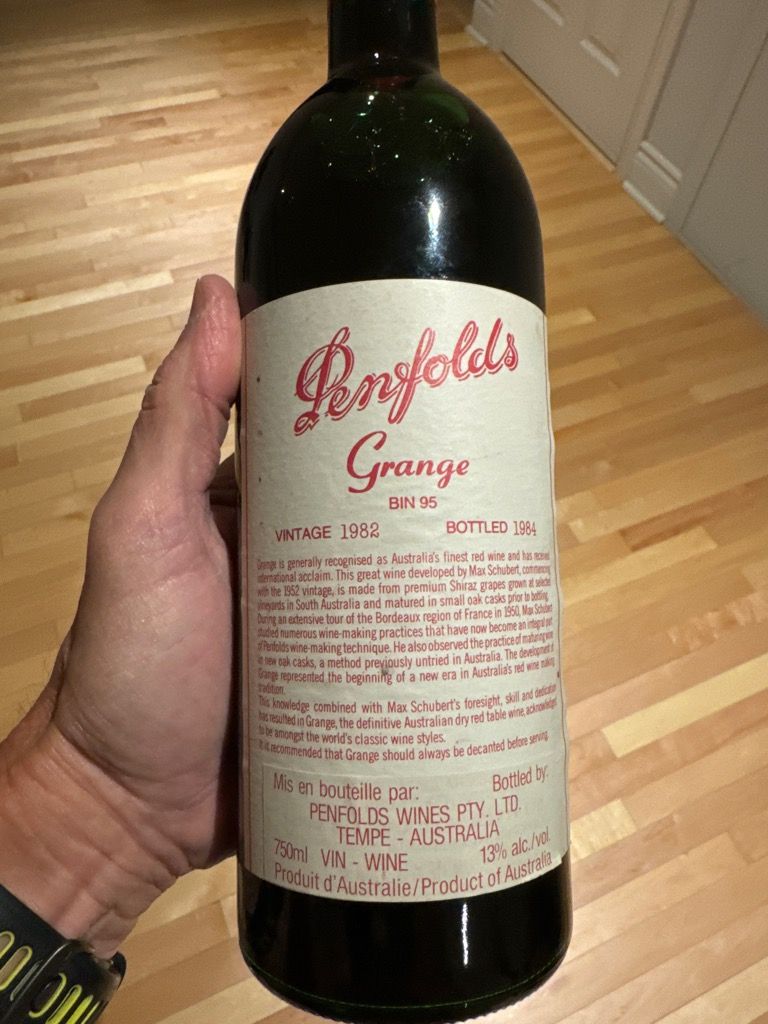 1982 Penfolds The Max Schubert Cabernet Shiraz, Australia, South ...