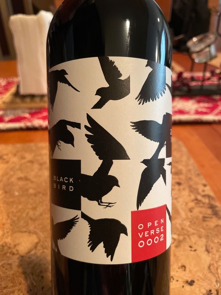 2018 Blackbird Vineyards Open Verse 2, USA, California, Napa Valley ...