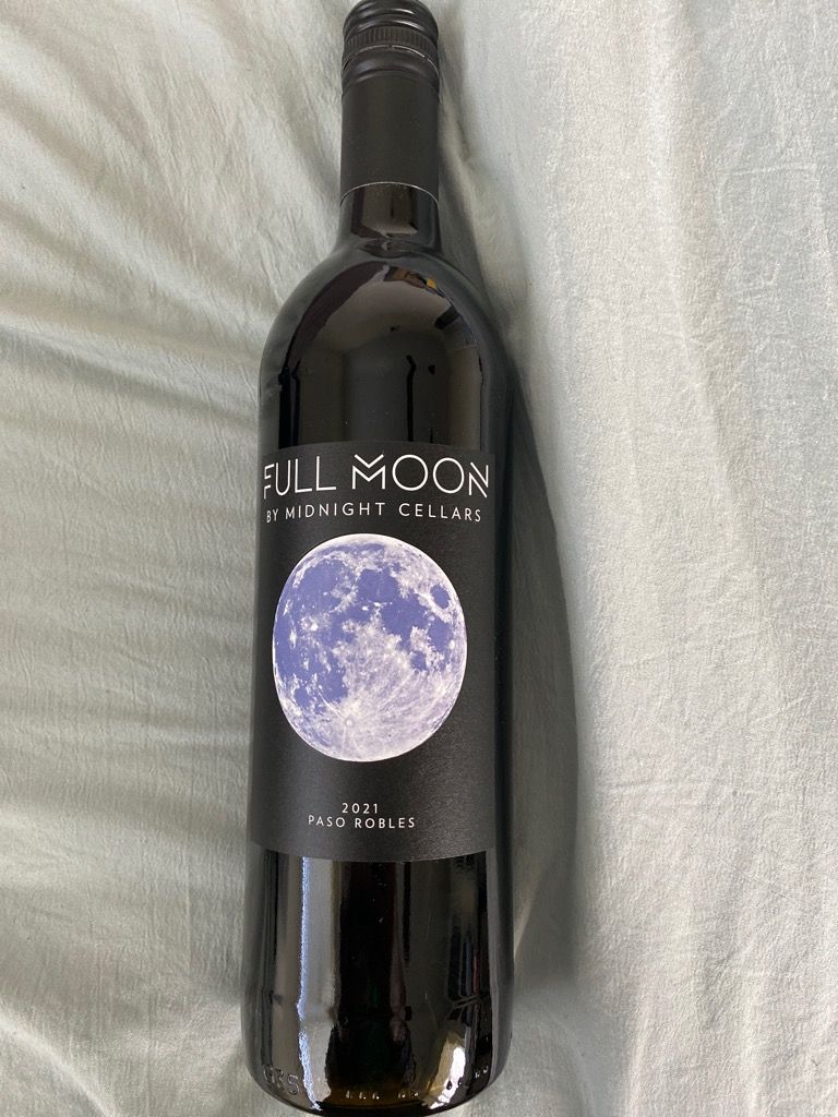 2021 Midnight Cellars Full Moon Red, USA, California, Central Coast ...