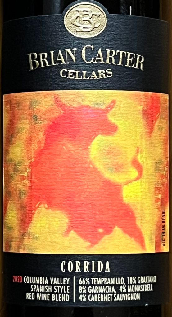 2020 Brian Carter Cellars Corrida, USA, Washington, Columbia Valley ...