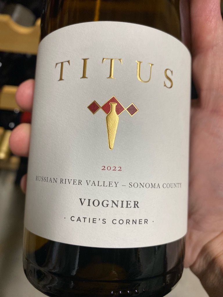 2022 Titus Viognier Catie's Corner, USA, California, Sonoma County ...