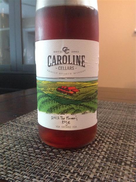 2012 Caroline Cellars The Farmer's Rosé, Canada, Ontario, Niagara ...