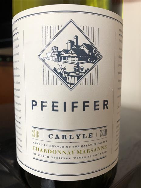 2021 Pfeiffer Carlyle Chardonnay Marsanne, Australia, Victoria, North ...