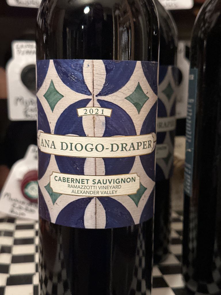 2021 Ana Diogo-Draper Cabernet Sauvignon Ramazzotti Vineyard, USA ...