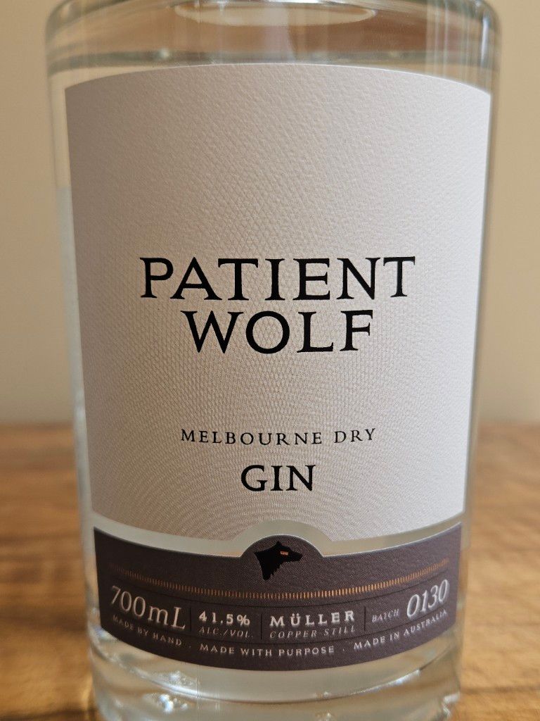 NV Patient Wolf Distilling Melbourne Dry Gin, Australia, Victoria ...