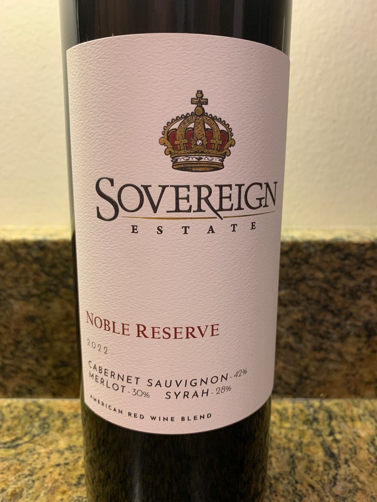 2022 Sovereign Estate Noble Reserve, USA, Minnesota - CellarTracker