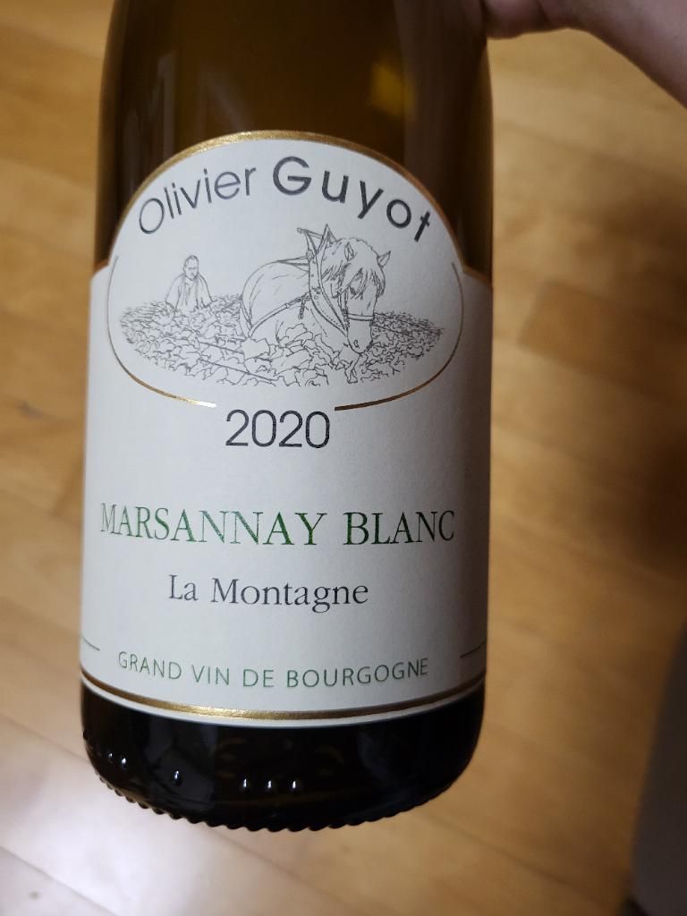 2021 Olivier Guyot Marsannay La Montagne Blanc, France, Burgundy, Côte ...