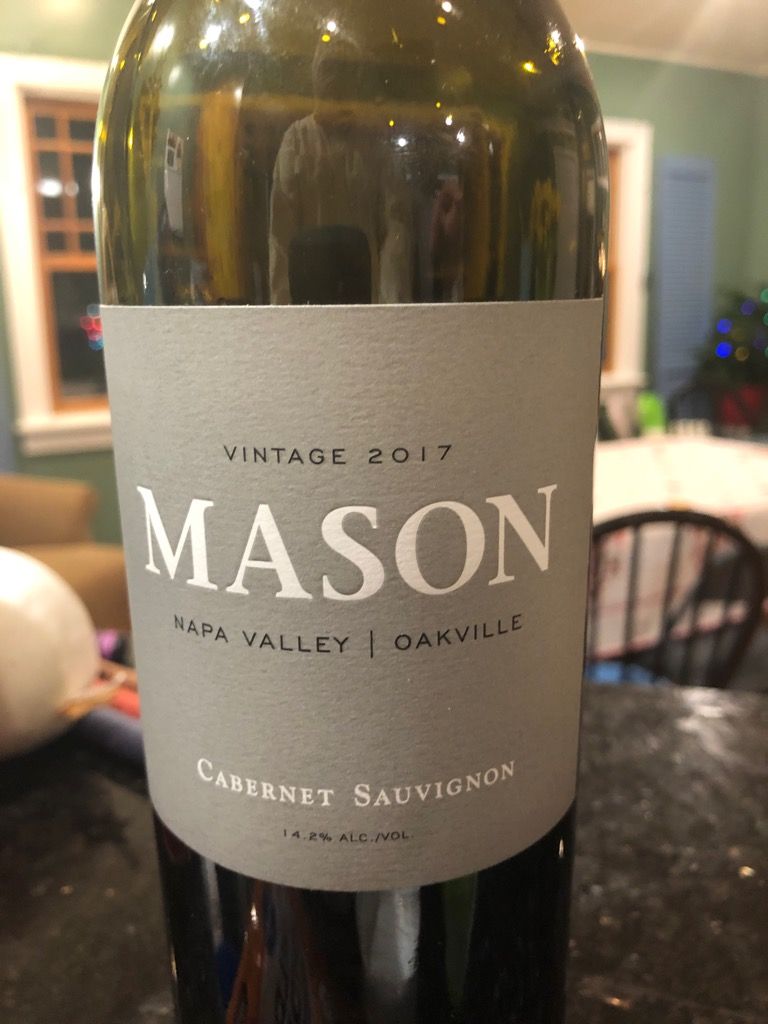 2018 Mason Cellars Cabernet Sauvignon, USA, California, Napa Valley ...
