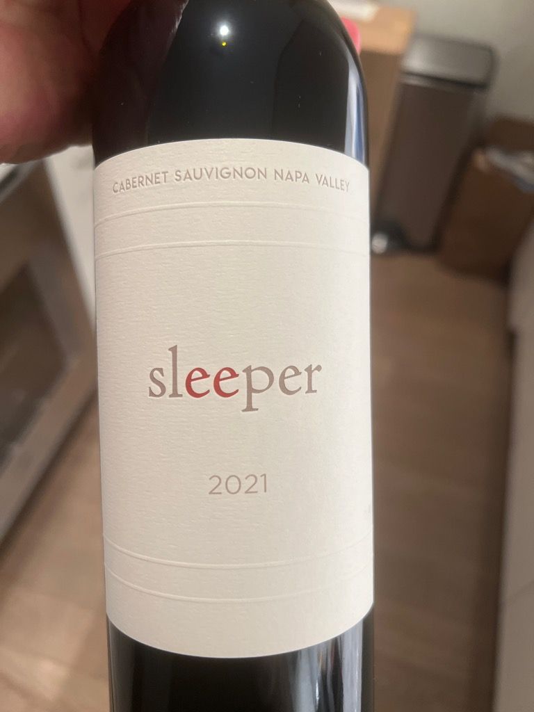 2021 Sleeper Cabernet Sauvignon Reserve, USA, California, Napa Valley ...