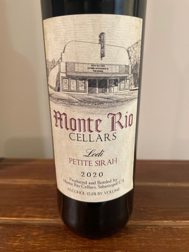 2020 Monte Rio Cellars Petite Sirah, USA, California, Central Valley ...