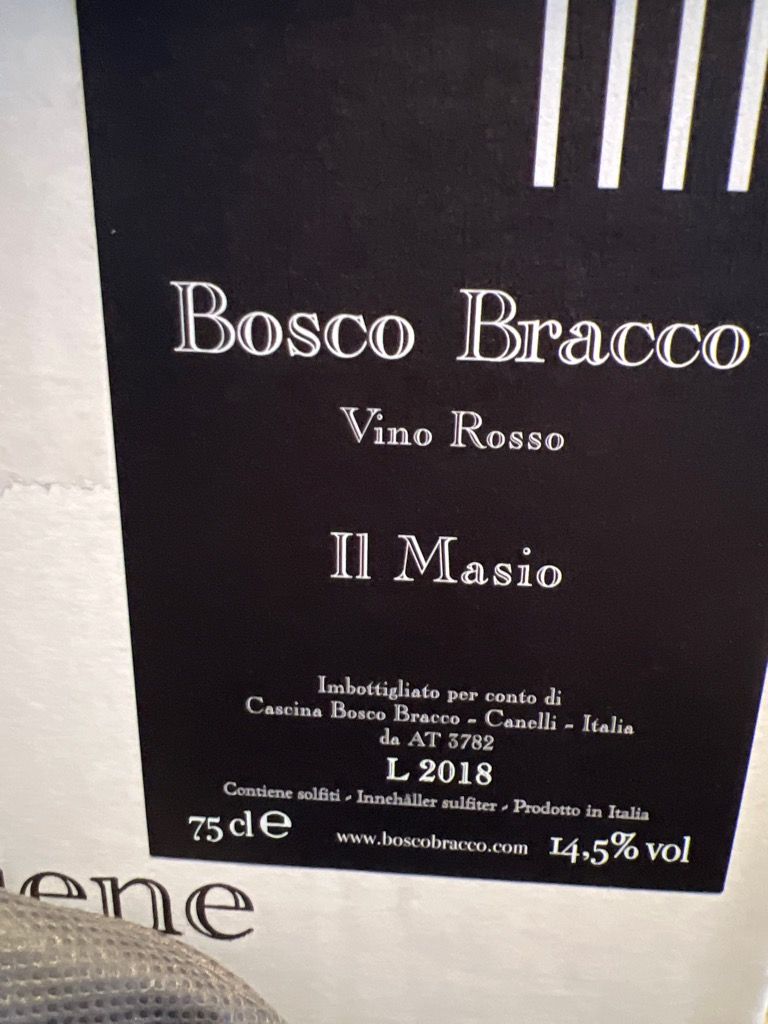 2020 Bosco Bracco Asti Il Masio, Italy, Piedmont, Asti - CellarTracker