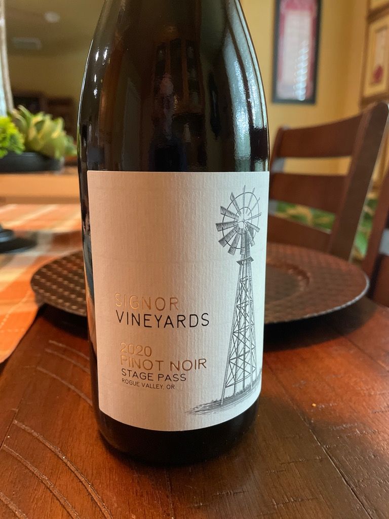 2022 Signor Vineyards Pinot Noir Rogue Vineyard, USA, Oregon, Southern ...