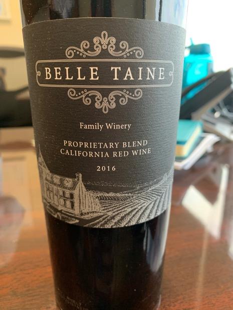2016 Belle Taine Proprietary Blend, USA, California - CellarTracker