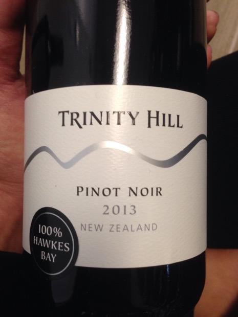 2013 Trinity Hill Pinot Noir Hawke's Bay, New Zealand, North Island ...
