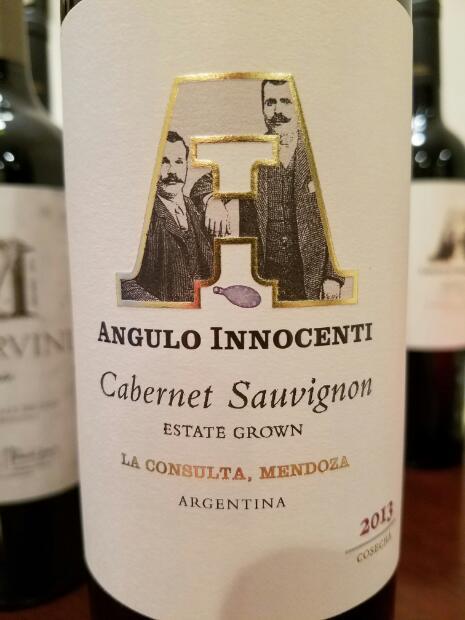 2013 Angulo Innocenti Cabernet Sauvignon, Argentina, Mendoza, Valle de ...