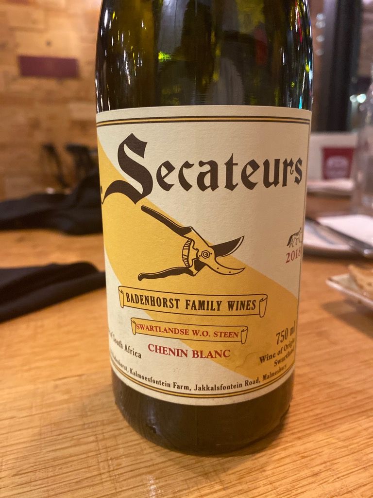 2018 Badenhorst Family Wines Chenin Blanc Secateurs, South Africa ...
