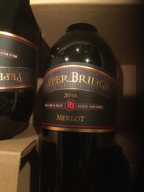 2016 Pepper Bridge Merlot, USA, Washington, Columbia Valley, Walla ...