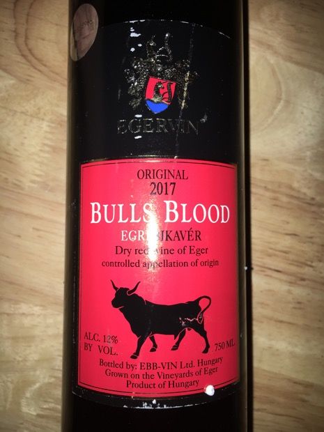2017 Egervin Eger Egri Bikavér Bulls Blood, Hungary, Felső-Magyarország ...
