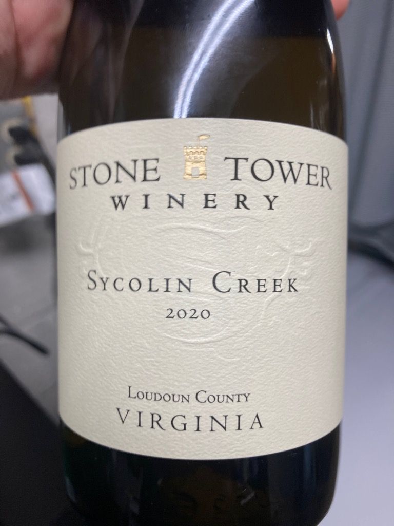 2020 Stone Tower Winery Chardonnay Sycolin Creek, USA, Virginia ...