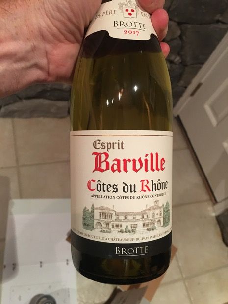 2017 Brotte Côtes du Rhône Esprit Barville, France, Rhône, Southern ...