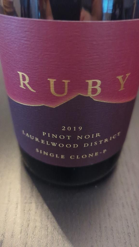 2019 Ruby Vineyard Pinot Noir Single Clone-P Ruby Vineyard, USA, Oregon ...