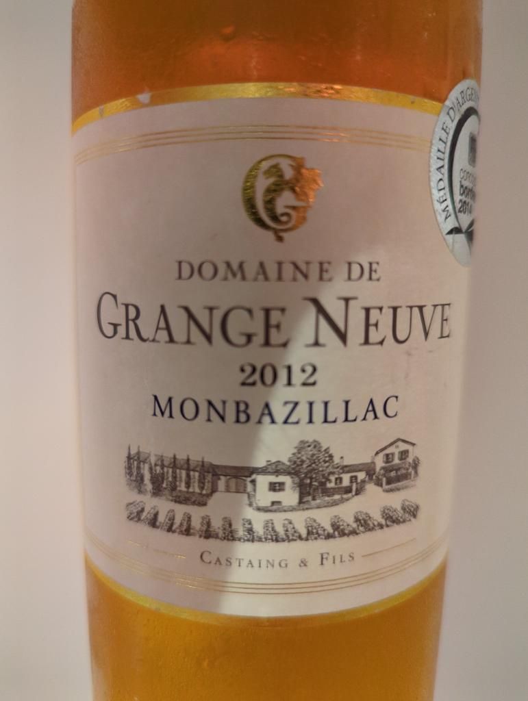 2012 Domaine de Grange Neuve Monbazillac, France, Southwest France ...