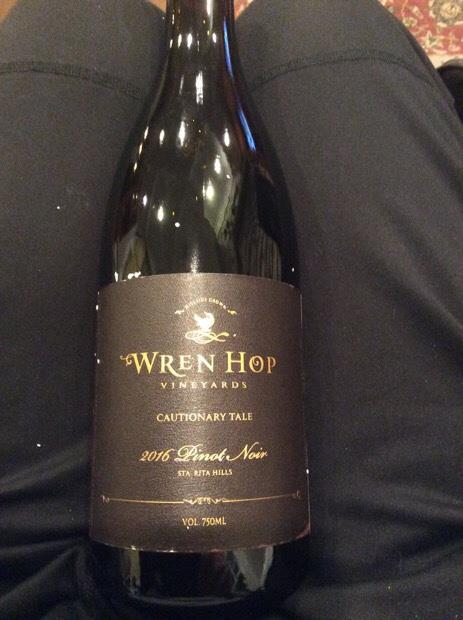 2016 Wren Hop Pinot Noir Cautionary Tale, USA, California, Central ...