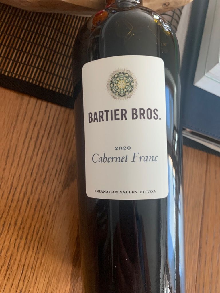2020 Bartier Bros. Cabernet Franc Cerqueira Vineyard, Canada, British ...
