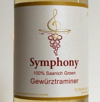 2022 Symphony Vineyard Gewürztraminer 100% Saanich Grown, Canada ...