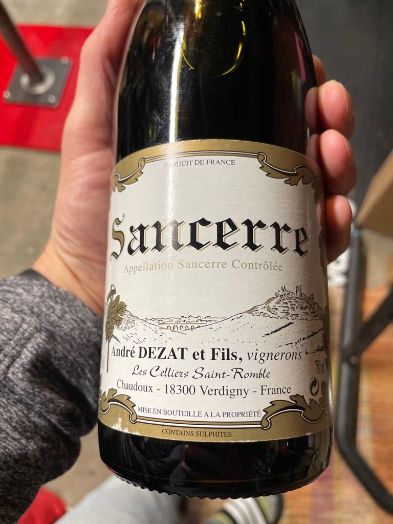 2018 Andre Dezat & Fils Sancerre Les Celliers St-Romble, France, Loire ...
