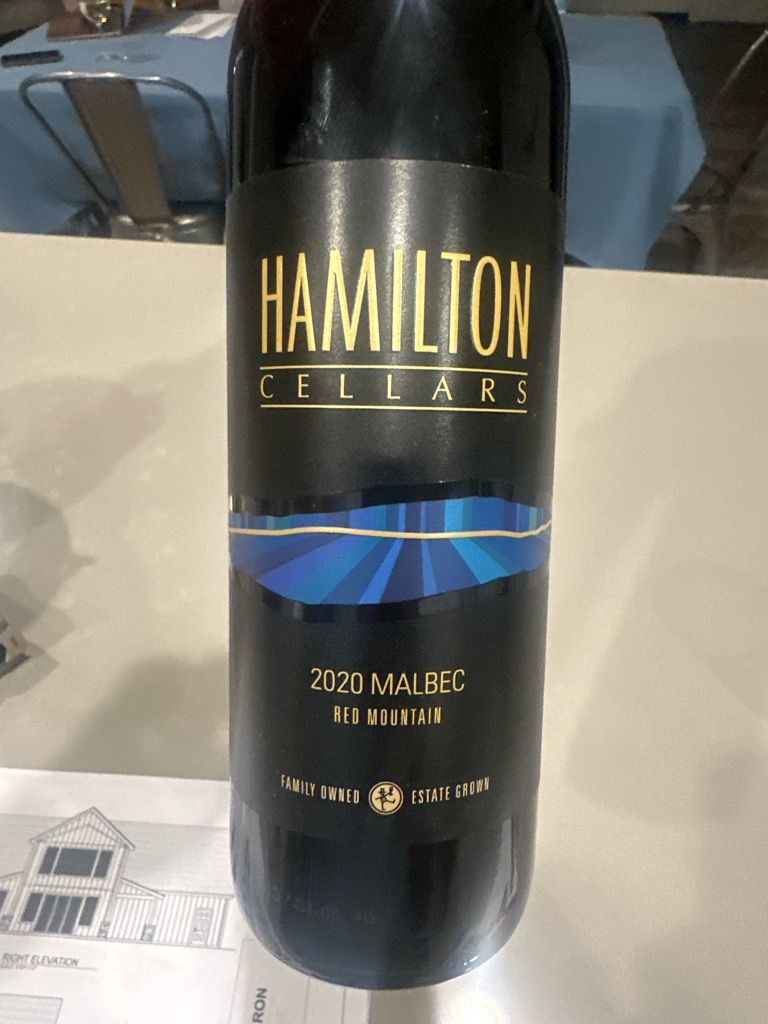 2018 Hamilton Cellars Malbec, USA, Washington, Columbia Valley, Red ...