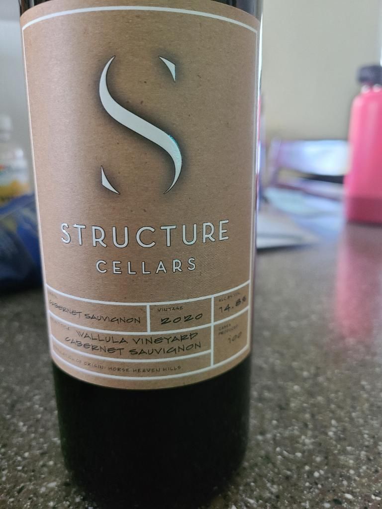 2021 Structure Cellars Cabernet Sauvignon Wallula Vineyard, USA ...