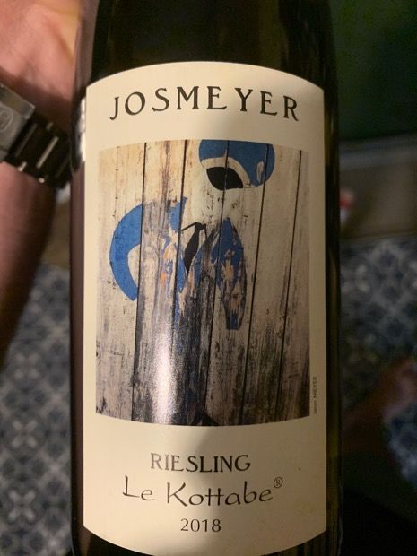 2018 Josmeyer Riesling Le Kottabe, France, Alsace - CellarTracker