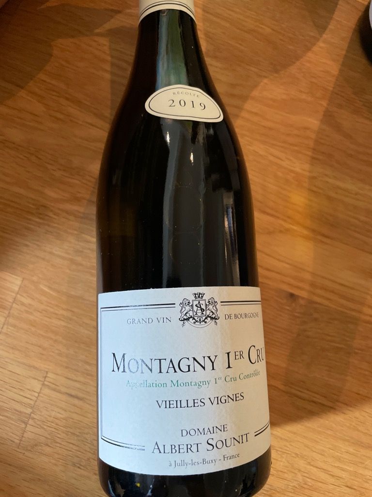 2019 Albert Sounit Montagny 1er Cru Blanc, France, Burgundy, Côte ...