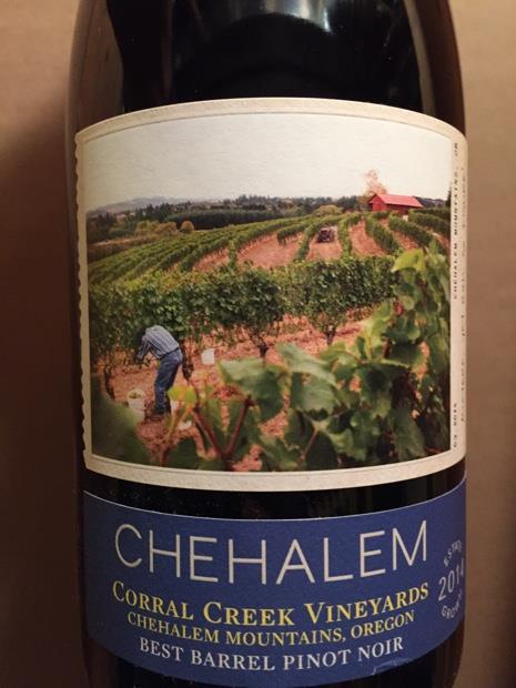 2014 Chehalem Pinot Noir Best Barrel Corral Creek, USA, Oregon ...