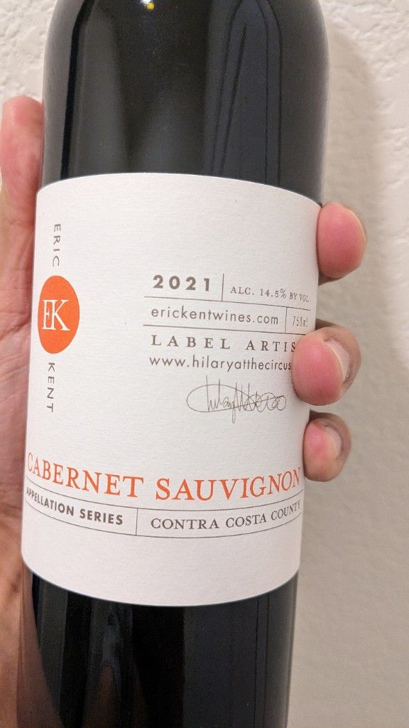 2021 Eric Kent Wine Cellars Cabernet Sauvignon Appellation Series ...