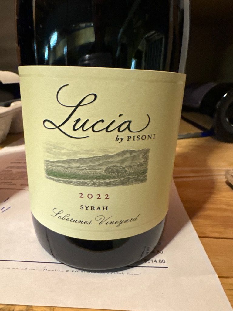 2022 Lucia Syrah Soberanes Vineyard, USA, California, Central Coast ...
