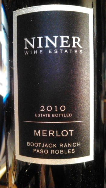 2010 Niner Wine Estates Merlot Bootjack Ranch, USA, California, Central ...