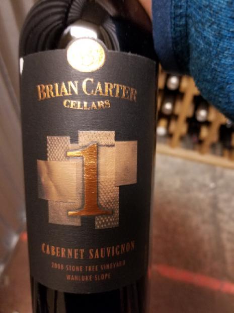 2016 Brian Carter Cellars Cabernet Sauvignon One Stone Tree Vineyard ...
