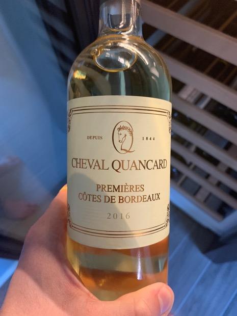 2015 Cheval Quancard Blanc, France, Bordeaux, Entre-Deux-Mers ...