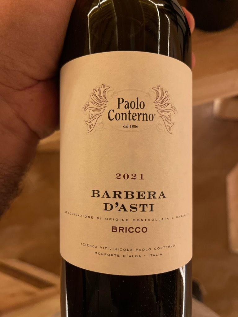 2022 Paolo Conterno Barbera d'Asti Bricco, Italy, Piedmont, Asti ...