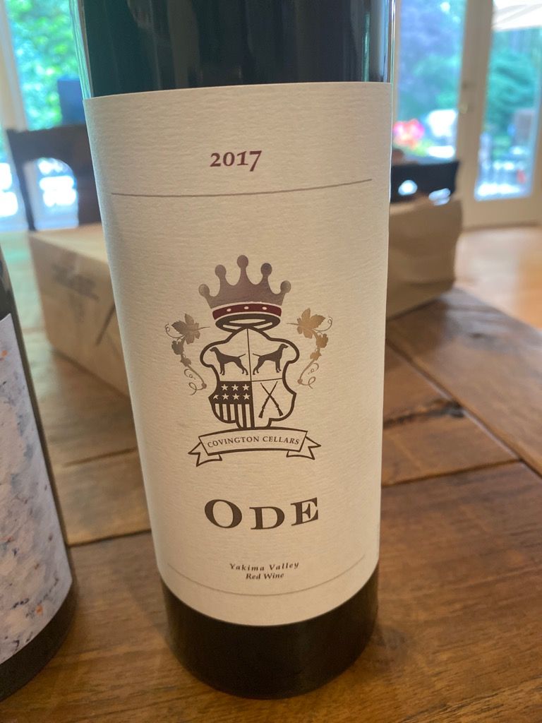 2017 Covington Cellars Sangiovese Ode Seven Hills Vineyard, USA ...