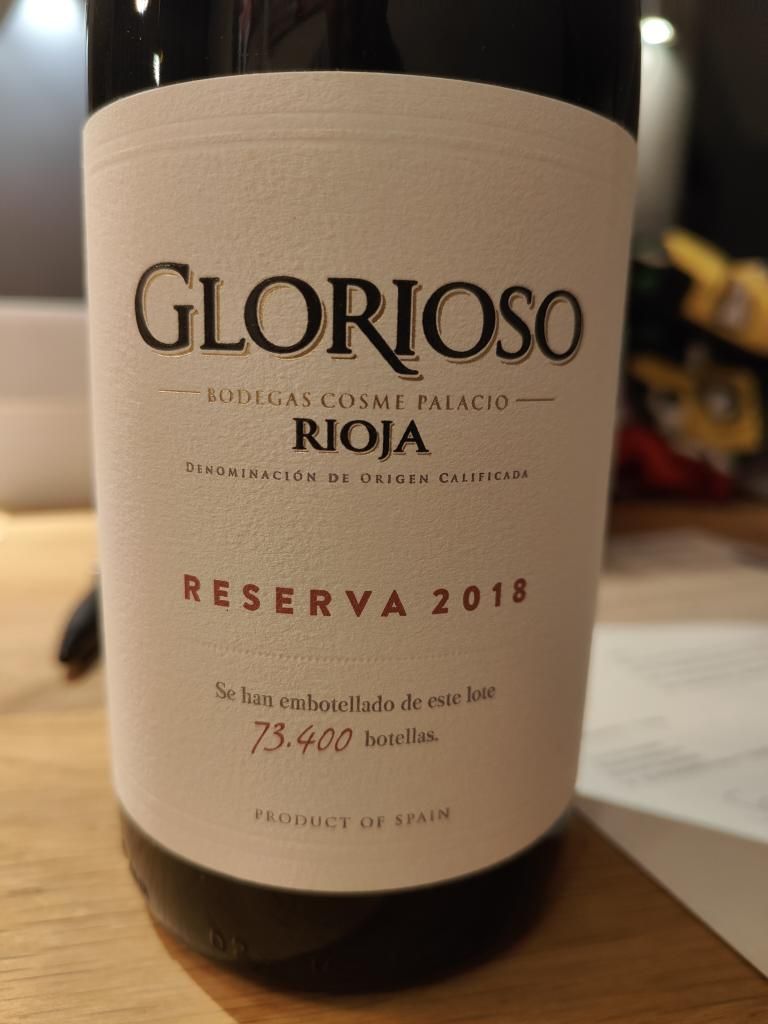 2017 Bodegas Palacio Rioja Cosme Palacio Glorioso Crianza, Spain, La ...