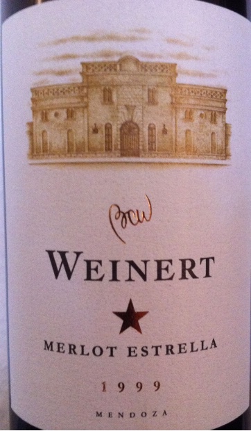 1999 Bodega Weinert Merlot Estrella, Argentina, Mendoza, Lujan de Cuyo ...