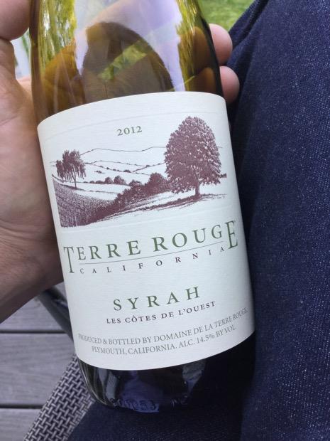 2010 Domaine de la Terre Rouge Syrah Les Cotes de l'Ouest, USA ...