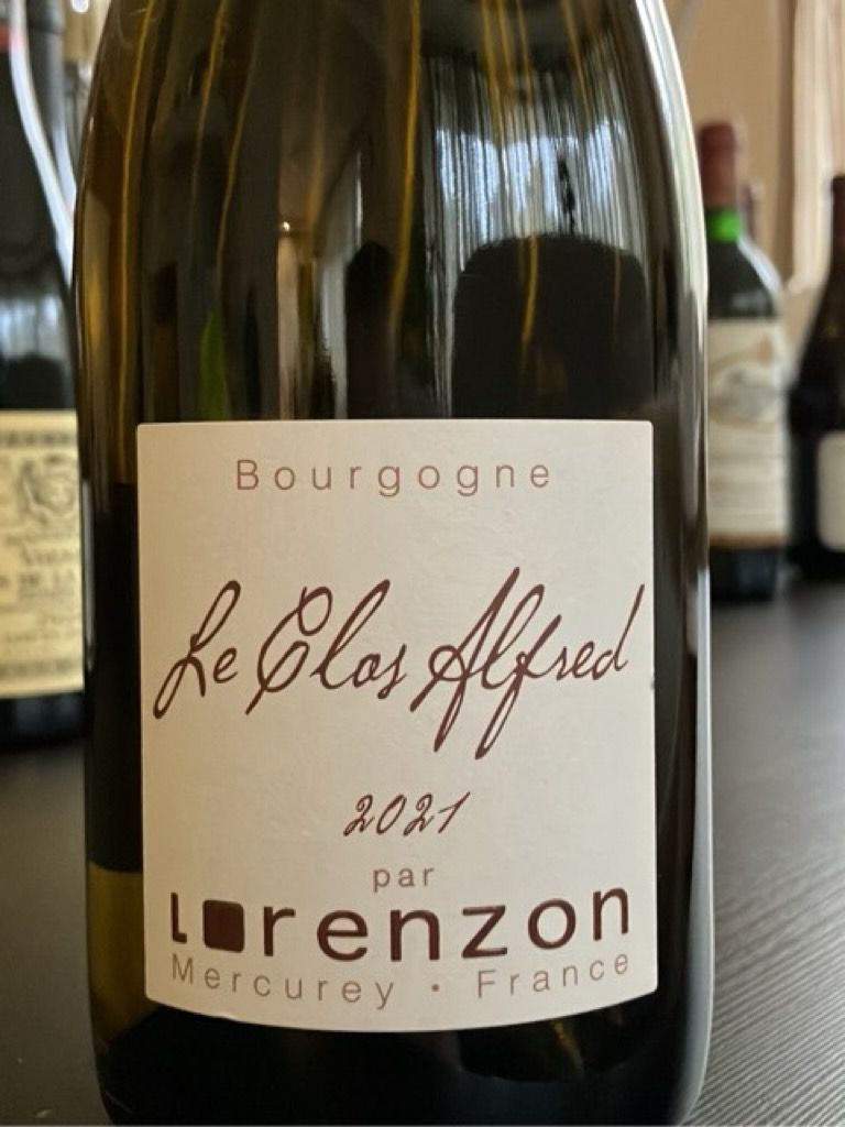 2022 Bruno Lorenzon Bourgogne Blanc Clos Alfred, France, Burgundy ...