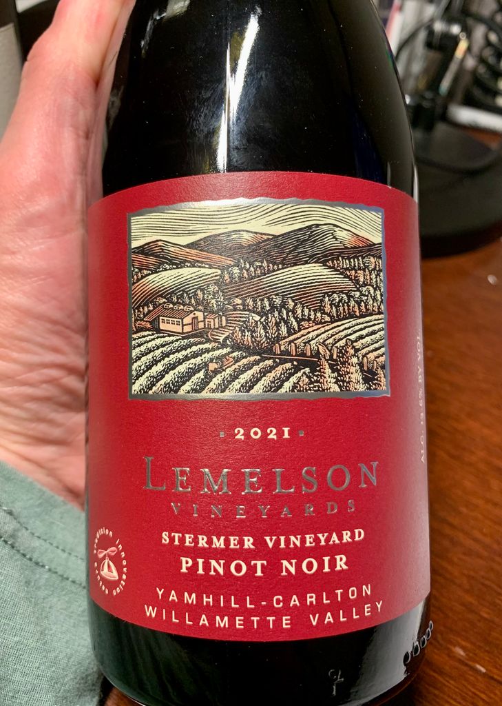 2021 Lemelson Vineyards Pinot Noir Stermer Vineyard, USA, Oregon ...