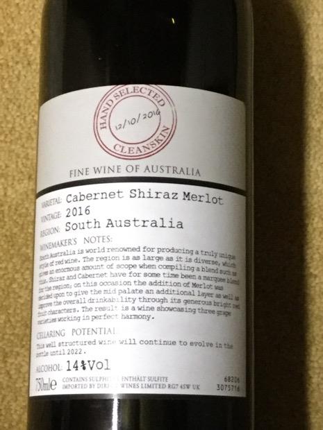 2016 Cleanskin Shiraz, Cabernet & Merlot, Australia, South Australia ...