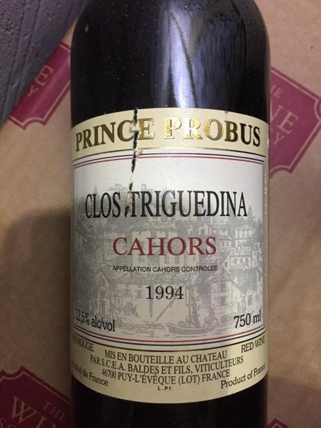 1994 Clos Triguedina Cahors Prince Probus, France, Southwest France ...
